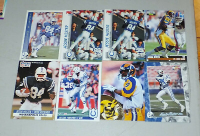 JESSIE HESTER - Wide Receiver - Colts / Rams - 8 card assorted lot ...