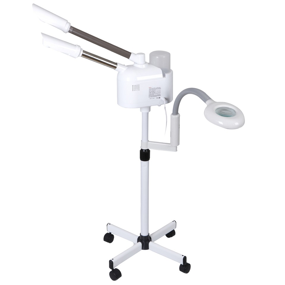 5X LED Magnifying Lamp 3 in 1 Facial Steamer Beauty Salon Spa w/ Hot ...