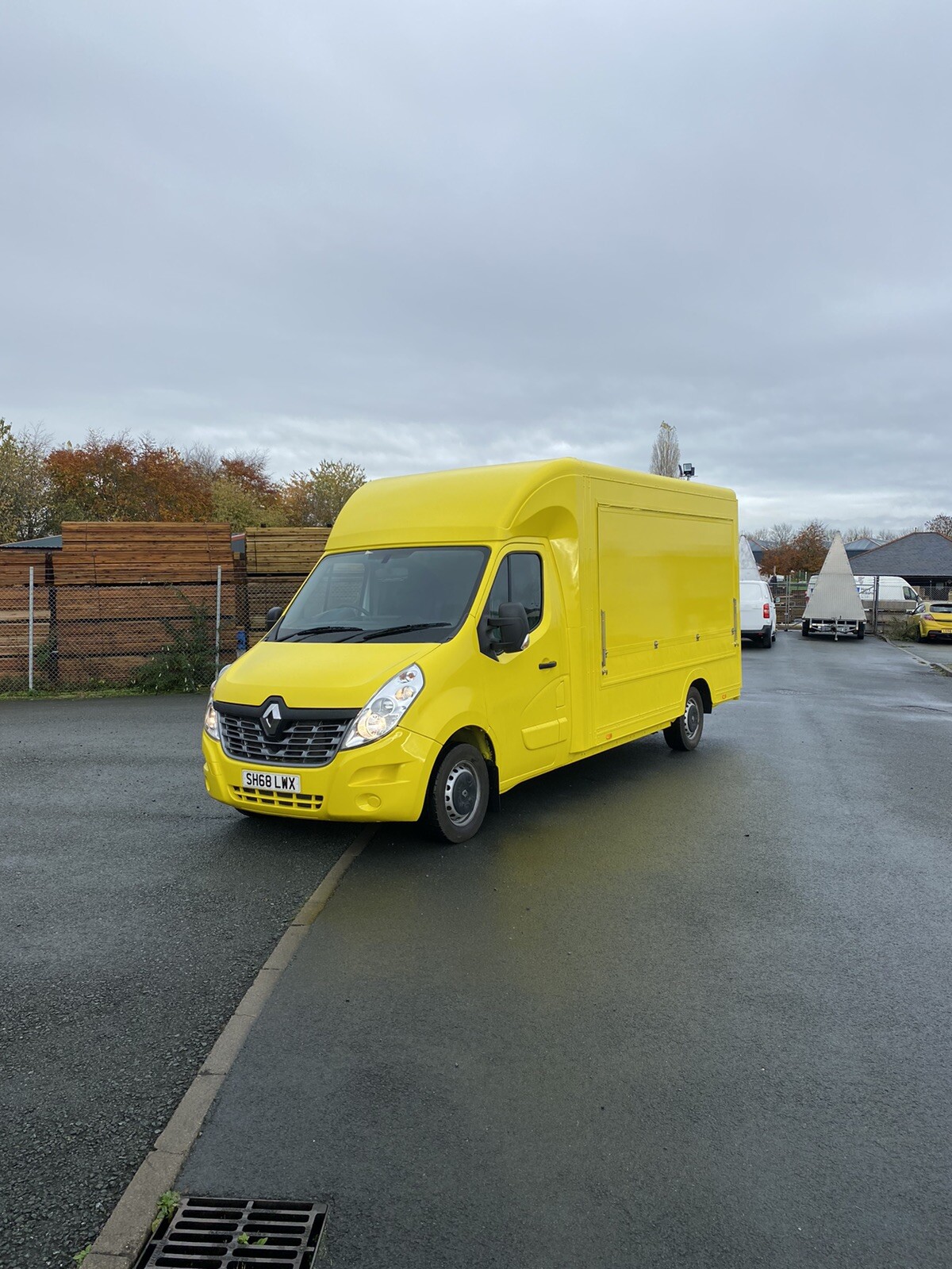 catering conversion low loader box van burger fish and chips promo ...
