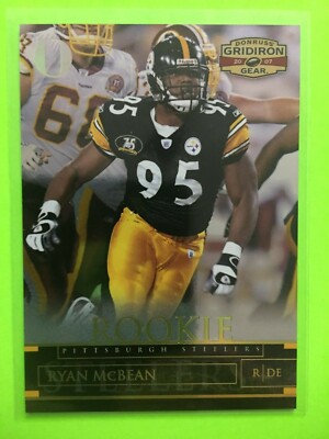 2007 Donruss Gridiron Gear Ryan McBean Gold Holofoil O's Rookie Card ...
