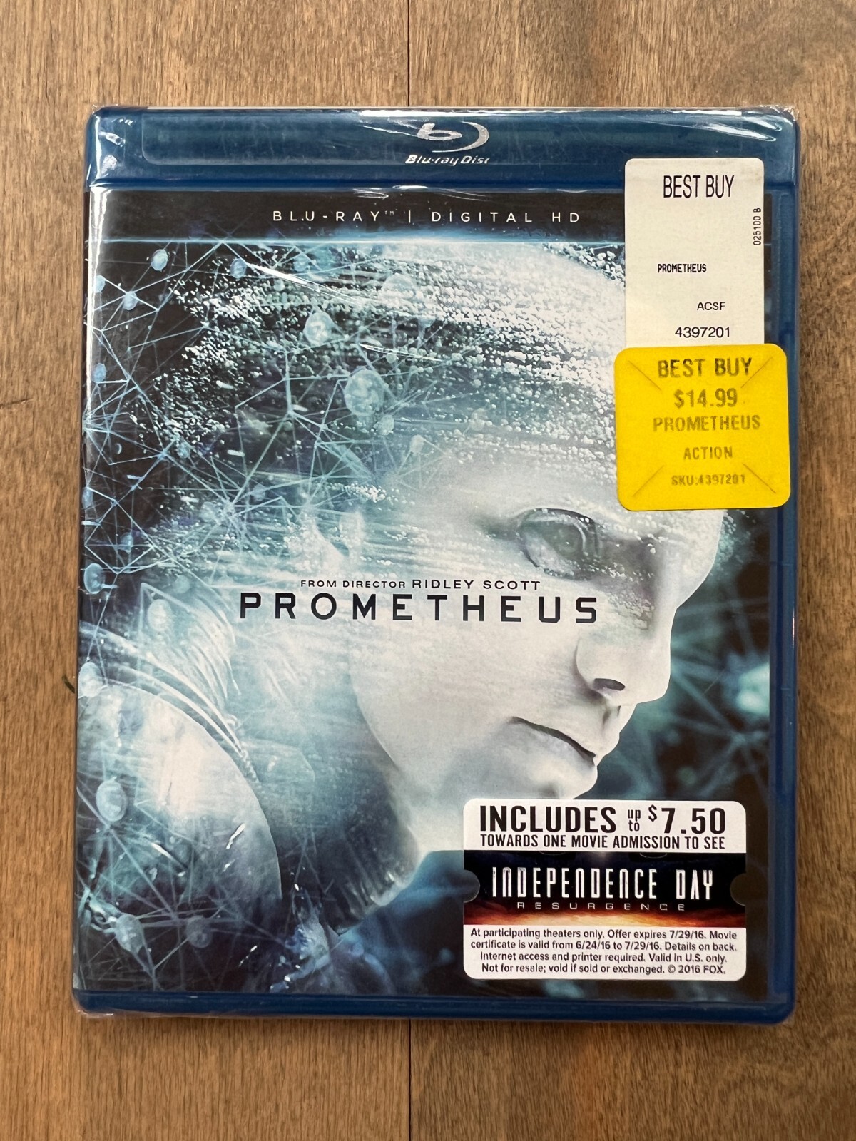 Prometheus (2012) [Blu-ray, Digital HD] Alien Charlize Theron Idris ...