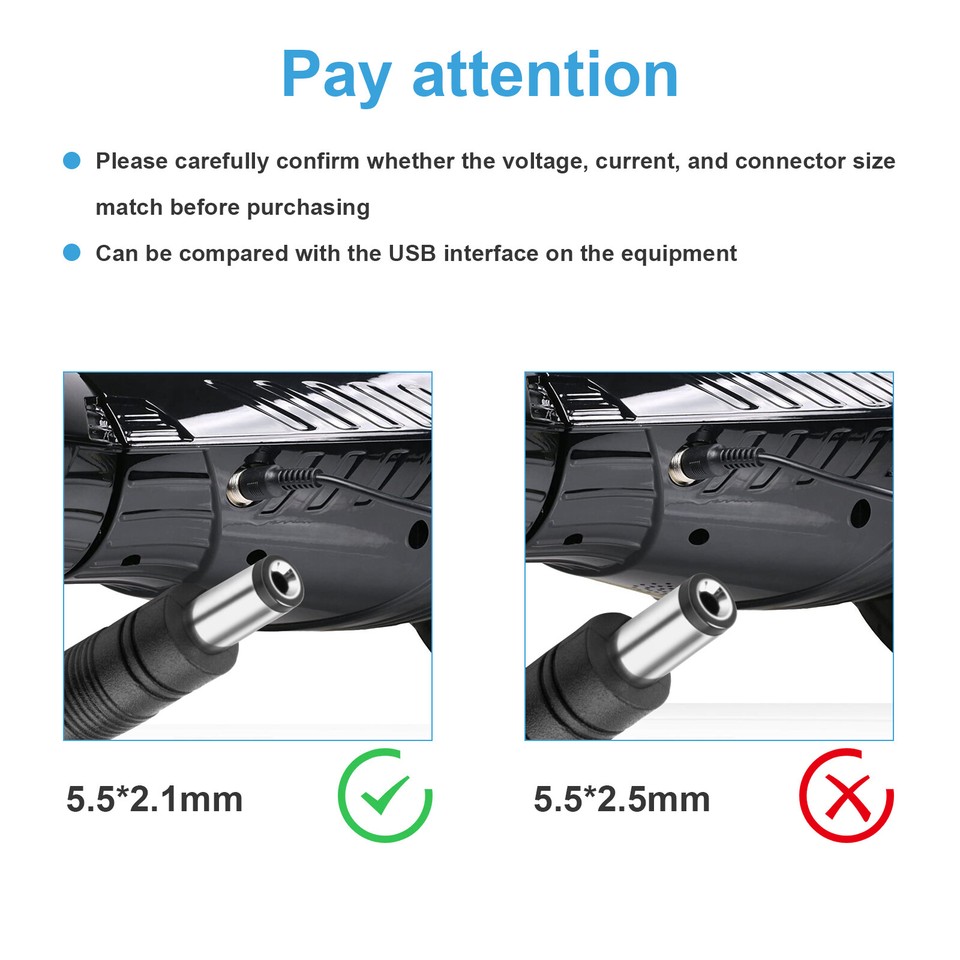 12V Charger for Razor Power Core 90 Electric Scooter Power Supply E90 ...