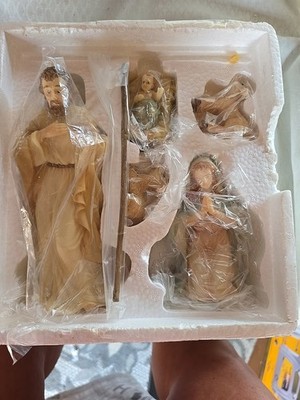 Seraphim Classics by Roman 1995 Nativity 5 Pc 70128 For Unto Us A Child ...