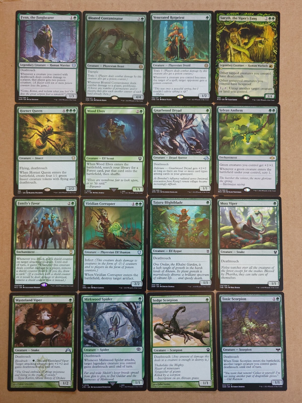 Custom Commander Deck ~ Deathtouch // Infect ~ Fynn, the Fangbearer ...