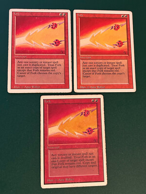 MTG Fork Revised and Unlimited x3 MP/HP | eBay