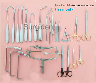 Cleft Lip & Cleft Palate Repair Instruments Tools Set Plastic Surgery ...