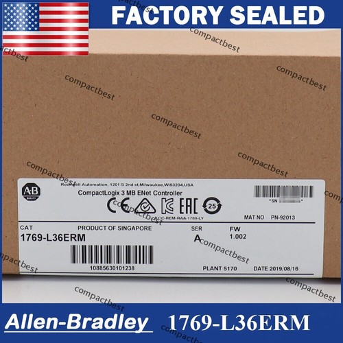 New Allen-Bradley 1769-L36ERM CompactLogix 3MB Motion Controller | eBay
