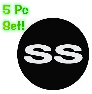 Old SS Stlye Wheel Center Cap 2.25" Overlay Decals Choose your Colors 5 ...