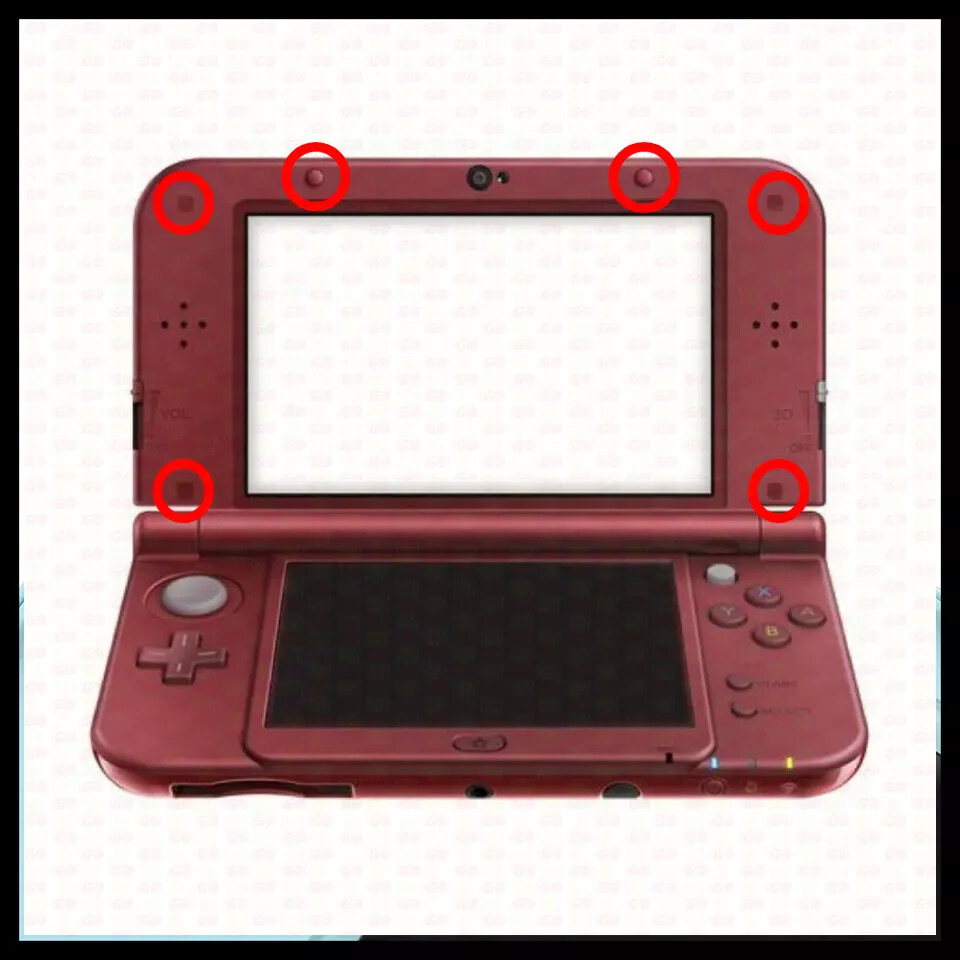 Screw Hole Rubber Dust Cover Plug for Nintendo: New 3DS XL/LL - Black ...
