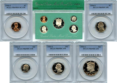 1994-S Certified Proof Set PCGS PR69DCAM - 5 coins set "Plus 1994 Proof set" | eBay