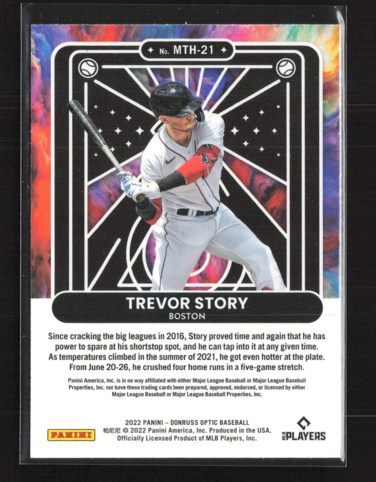2022 Donruss Optic Mythical Trevor Story #MTH-21 Colorado Rockies | eBay