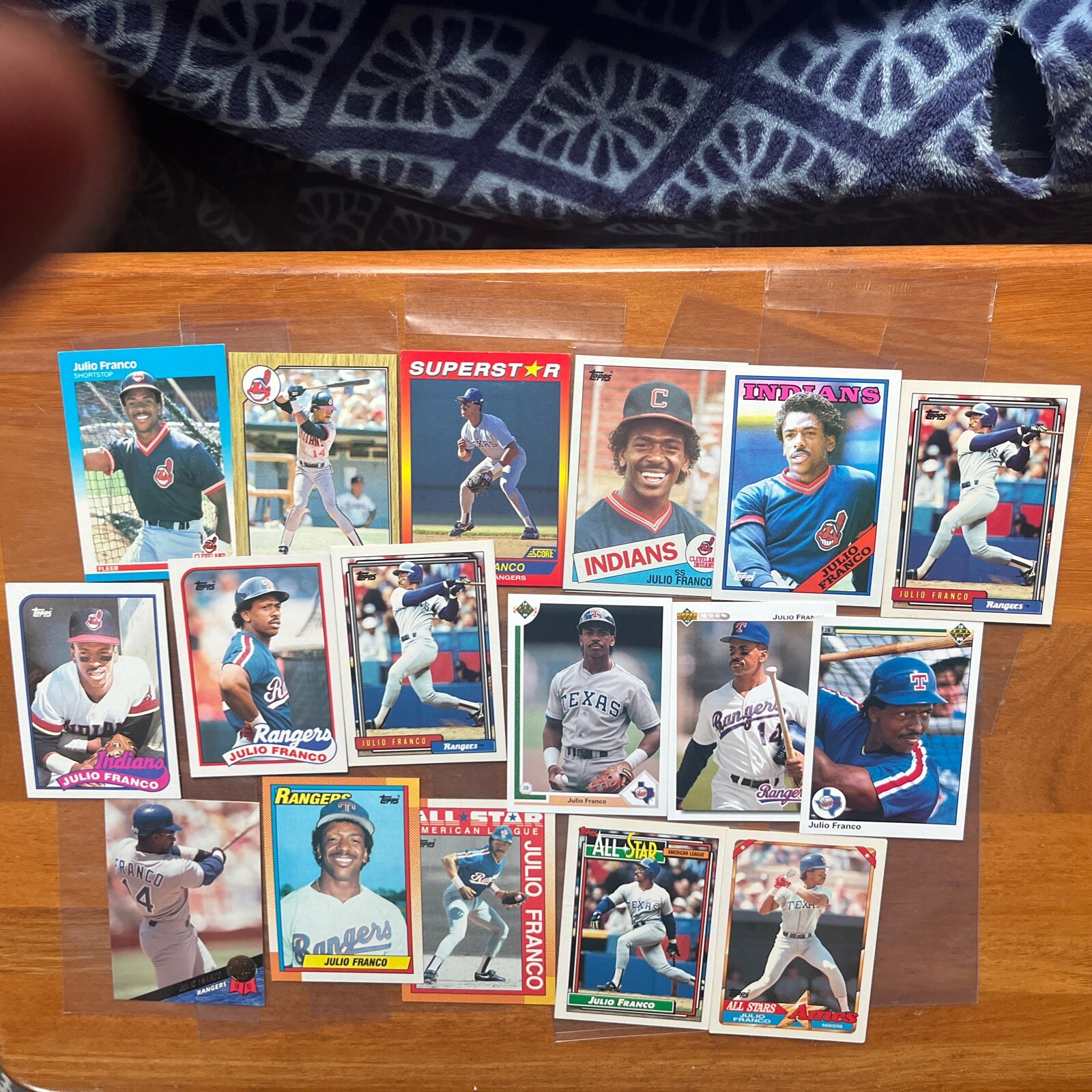 Lot 17 Julio Franco Cards 1985-1993 Topps All Star Shortstop Fleer | eBay