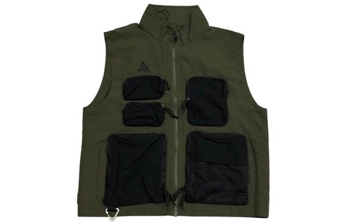 ACG Casual Sports Stand Collar Multi-Pocket Utility Vest - CW0836-325 ...
