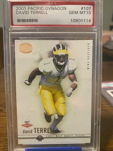 2001 Pacific Dynagon David Terrell #107 psa 10 | eBay