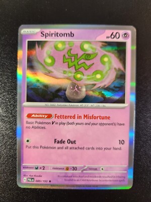 Pokemon TCG Spiritomb 089/193 S&V - Paldea Evolved Holo Rare | eBay