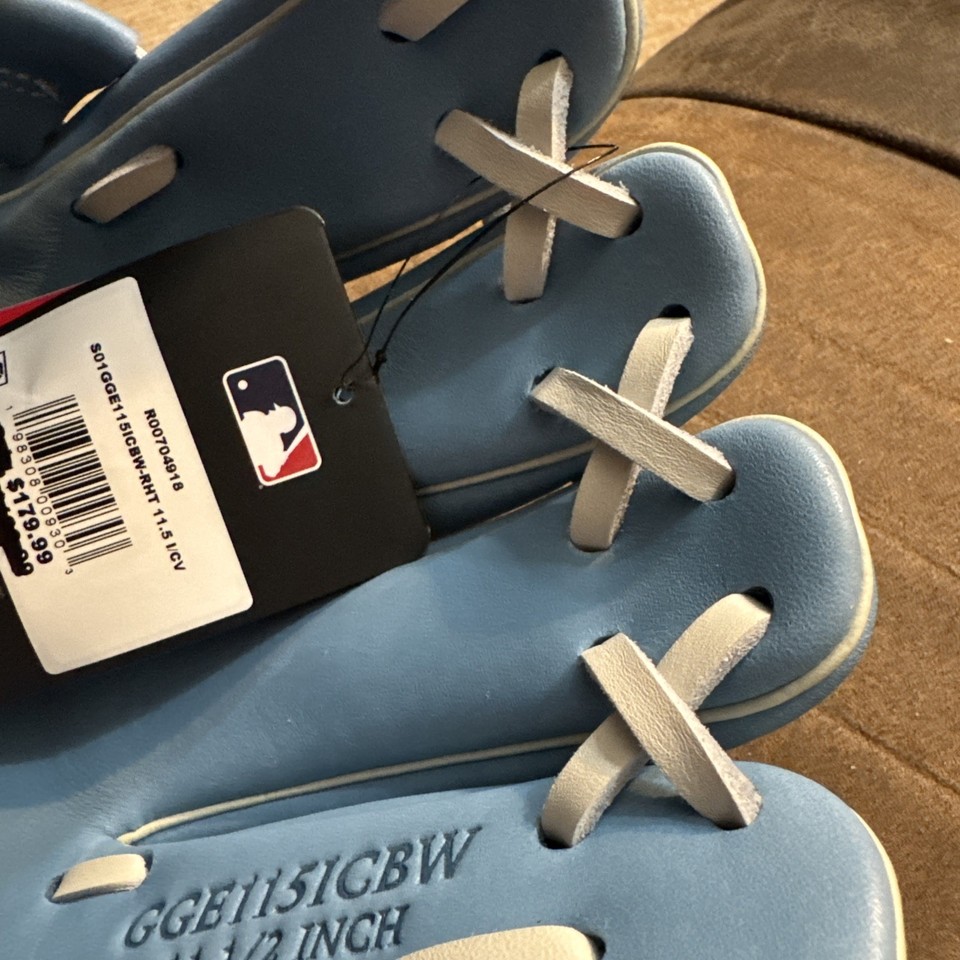 Adult Rawlings GG Elite 11.5" Baseball Glove NWT Columbia Blue ...