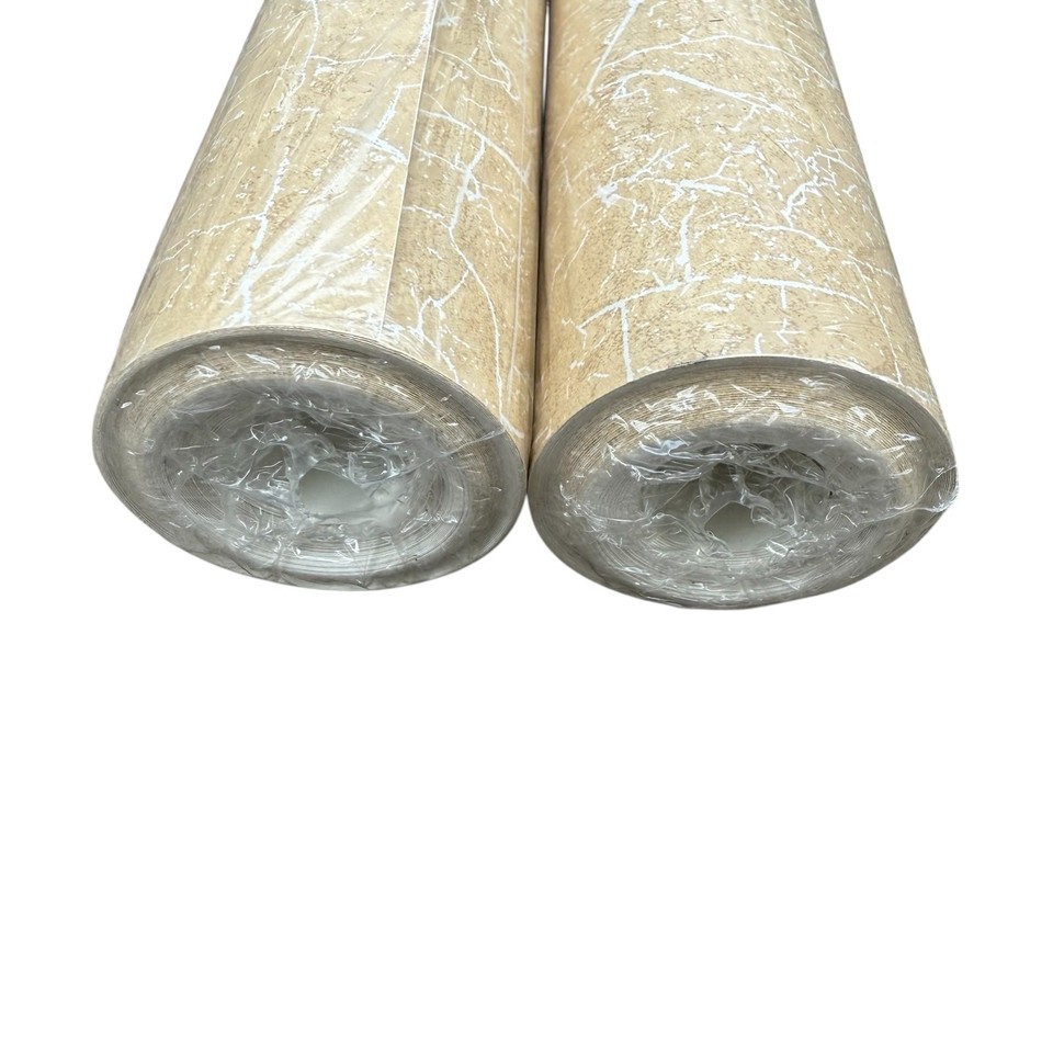 Carlisle Company Wallpaper Beige White Crackle Style CC9543 2 Rolls NEW ...