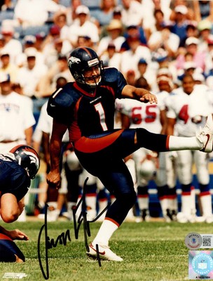 Jason Elam Autographed/Signed Denver Broncos 8x10 Photo Beckett 50533 ...