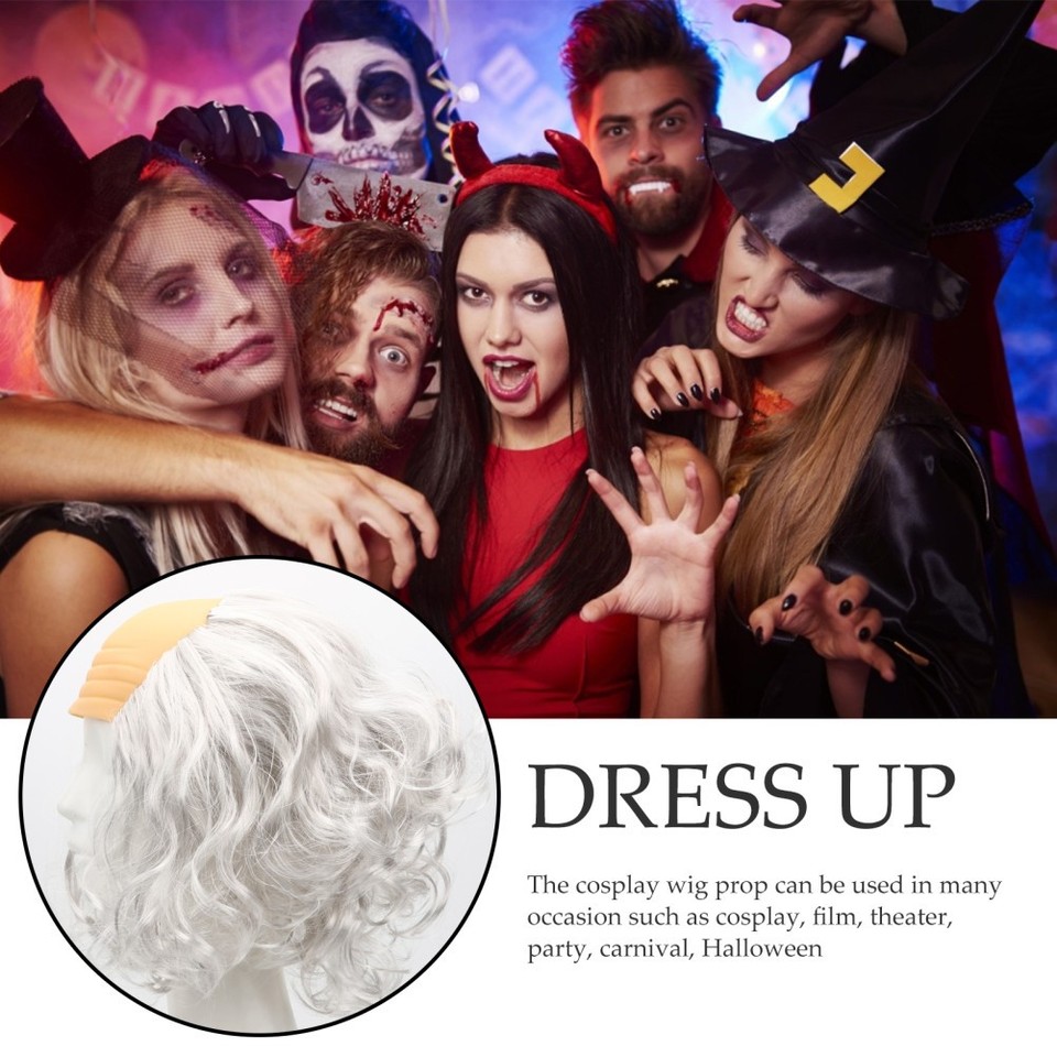 Funny Bald Head Wig Bald Wig Old Man Wig Cosplay Costume Accessory ...