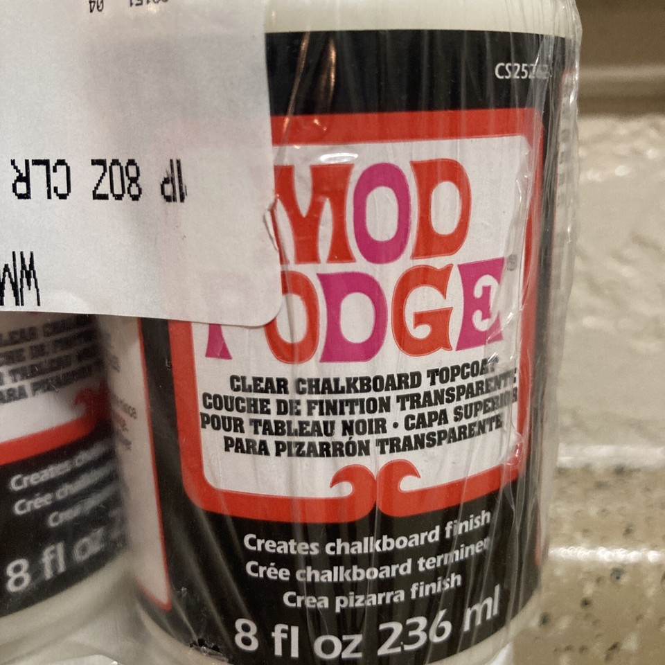 Lot 6 modge PLAID Podge Clear Chalkboard Topcoat 8 Oz Bottles NEW ...