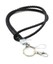 Braided Leather Lanyard with Metal Retractable Badge Reel key ring ...
