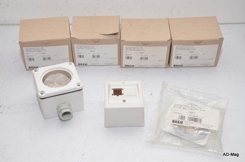 x5 - Prise Boitier raccordement RJ45 IP54 1 port 87x87 R&M R307038 ...