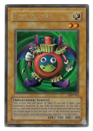 YUGIOH - TIME WIZARD - METAL RAIDERS - ULTRA RARE - MRD-065 | eBay