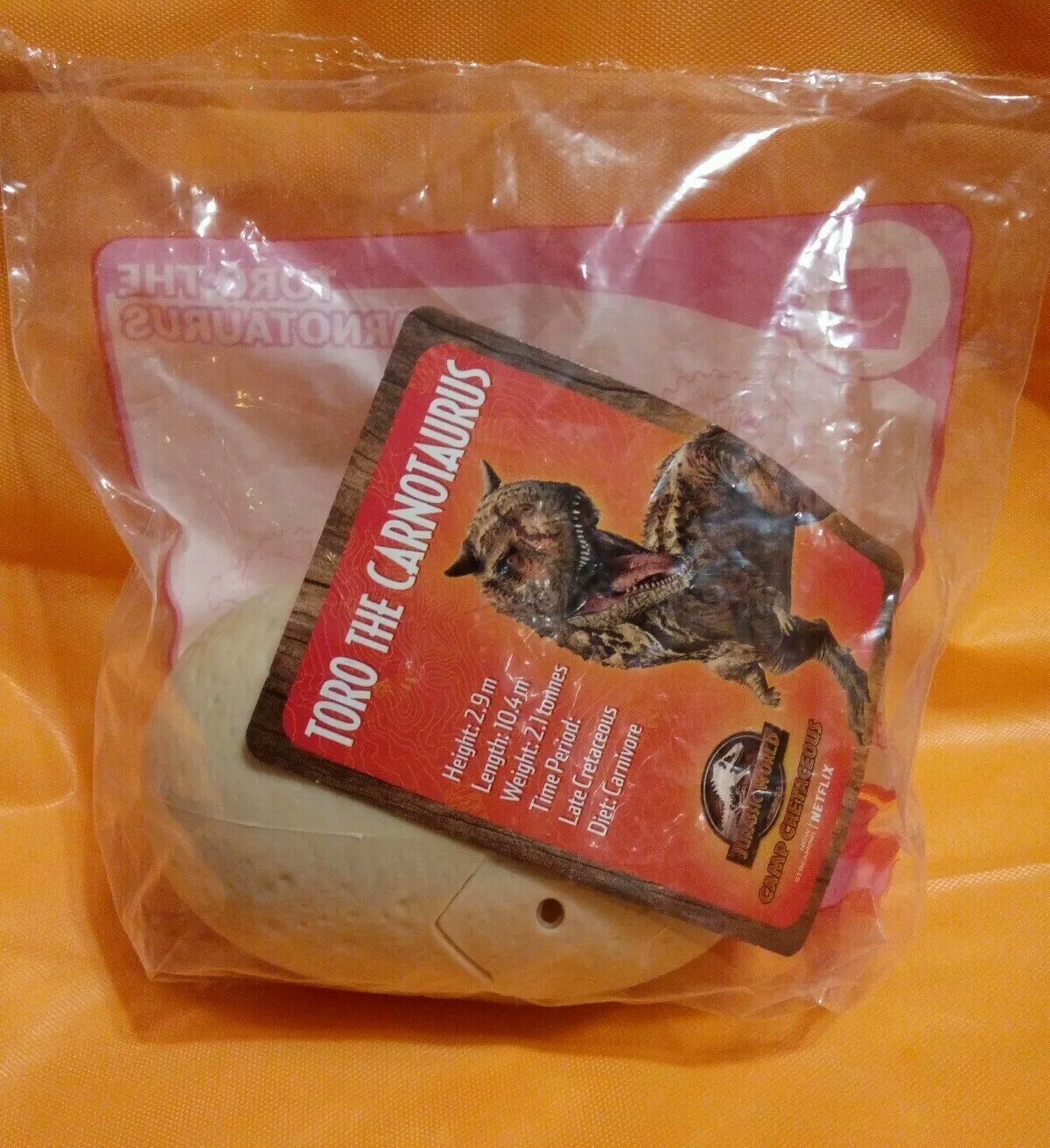 McDonald's Happy Meal Toy Jurassic world camp cretaceous Toro the ...