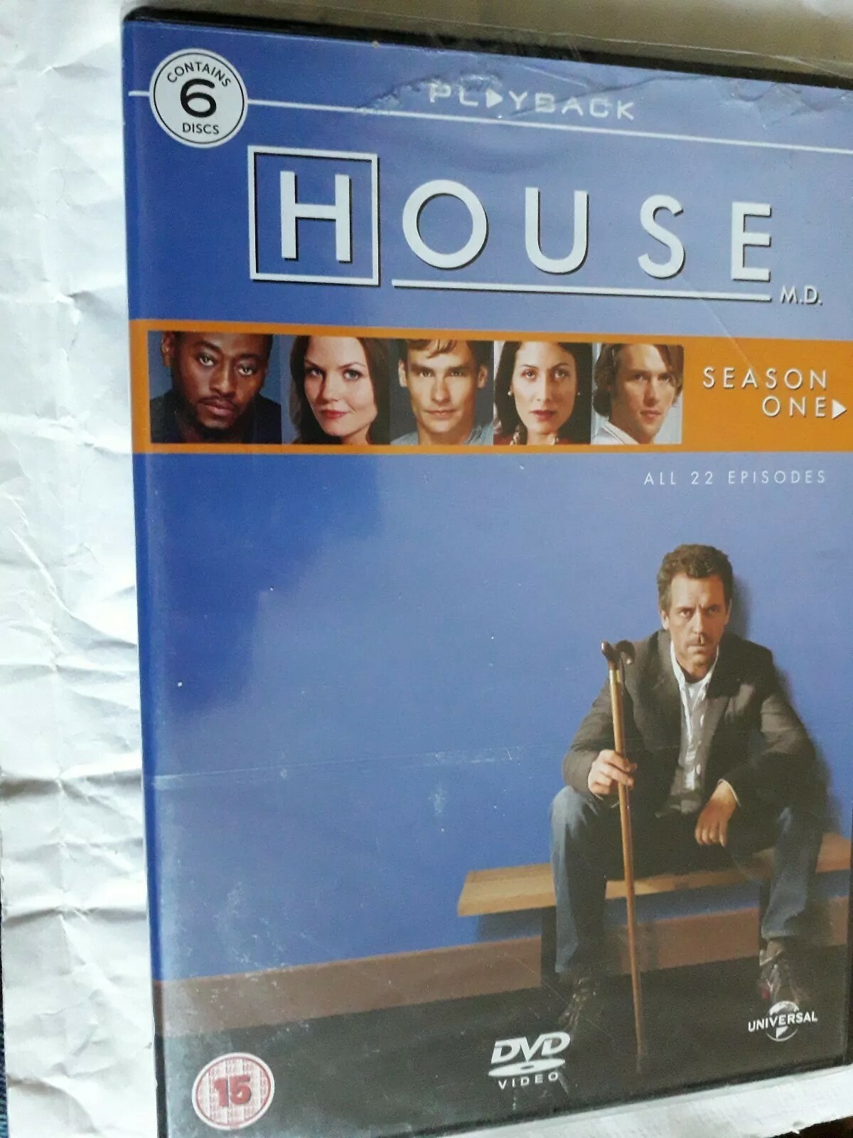 HOUSE SEASON 1 DVD NEW SEALED HUGH LAURIE +EXTRAS UK EUROPE REGION 2 ...