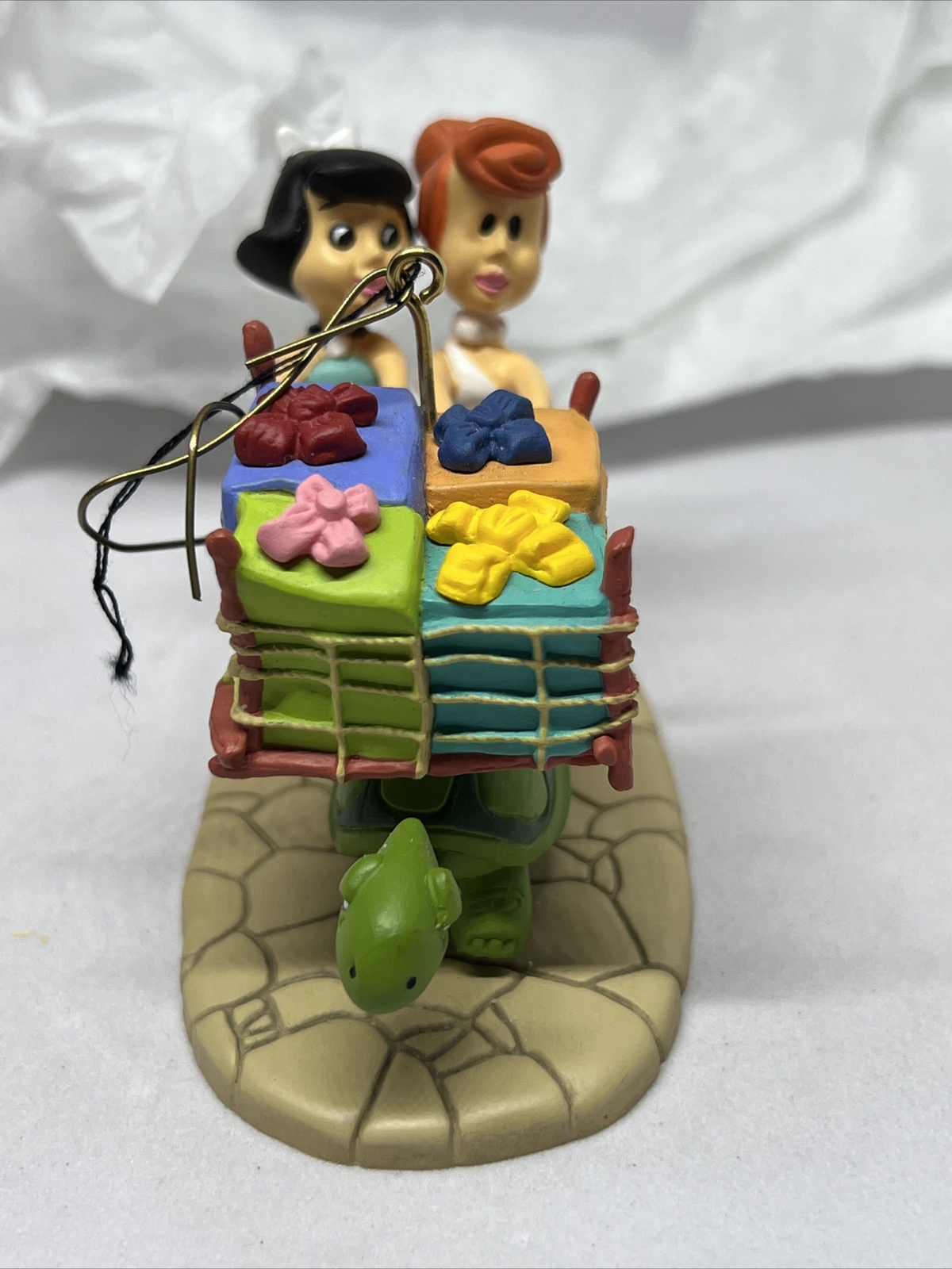HALLMARK 1995 Keepsake Ornament The Flintstones Betty and Wilma Turtle ...