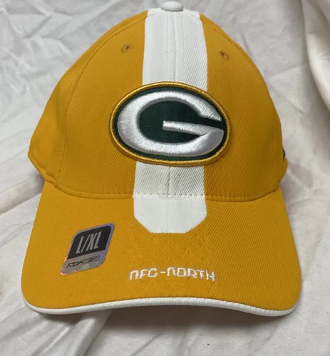 VTG Green Bay Packers Authentic Sidelines Reebok L/XL Hat w/ Original ...