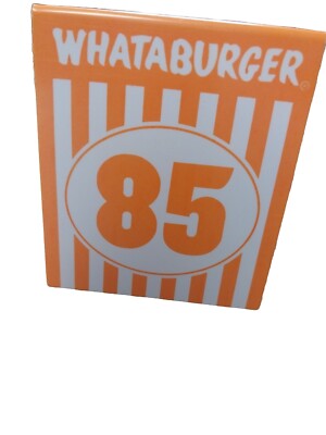 Whataburger Table Tent Number 85 | eBay