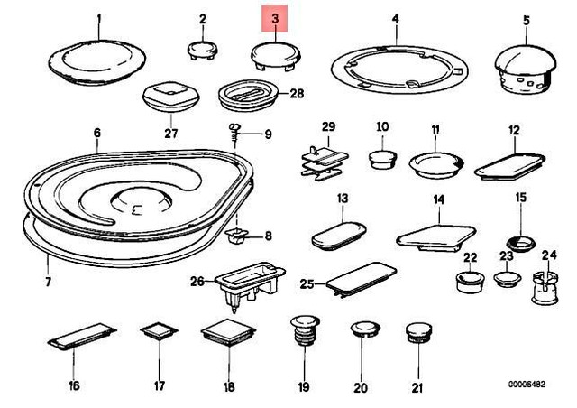 BMW Blind Plug D 35mm Genuine 41007140847 for sale online | eBay