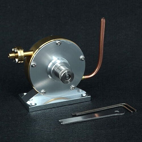 Mini Live Steam Turbine Engine, 40,000 RPM, Brass & Aluminum ...