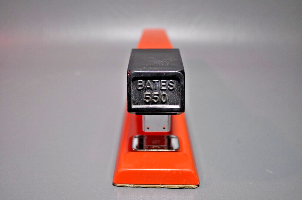 H@LLY C@W W@W! Made in USA Vintage Red Bates 550 Stapler - Staplerbouts ...