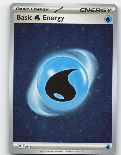 Basic Water Energy (Cosmos Holo) #003 Pokemon SVE EN Near Mint or ...