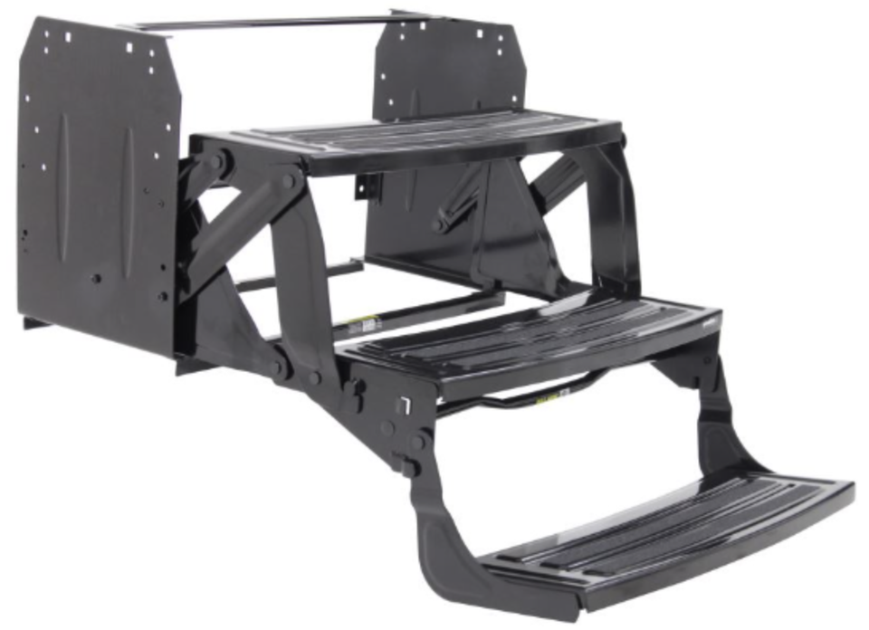 Lippert Manual Pull Out Step for RVs Triple 9" Drop 24" Wide - Steel ...