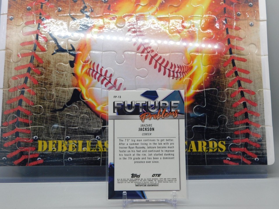 2021-22 Topps Chrome OTE Overtime Elite Future Problems #FP-13 JAHZARE ...