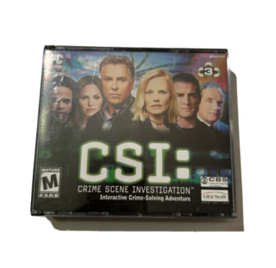 3 Disk PC CSI : Crime Scene Investigation UbiSoft Original Series ...