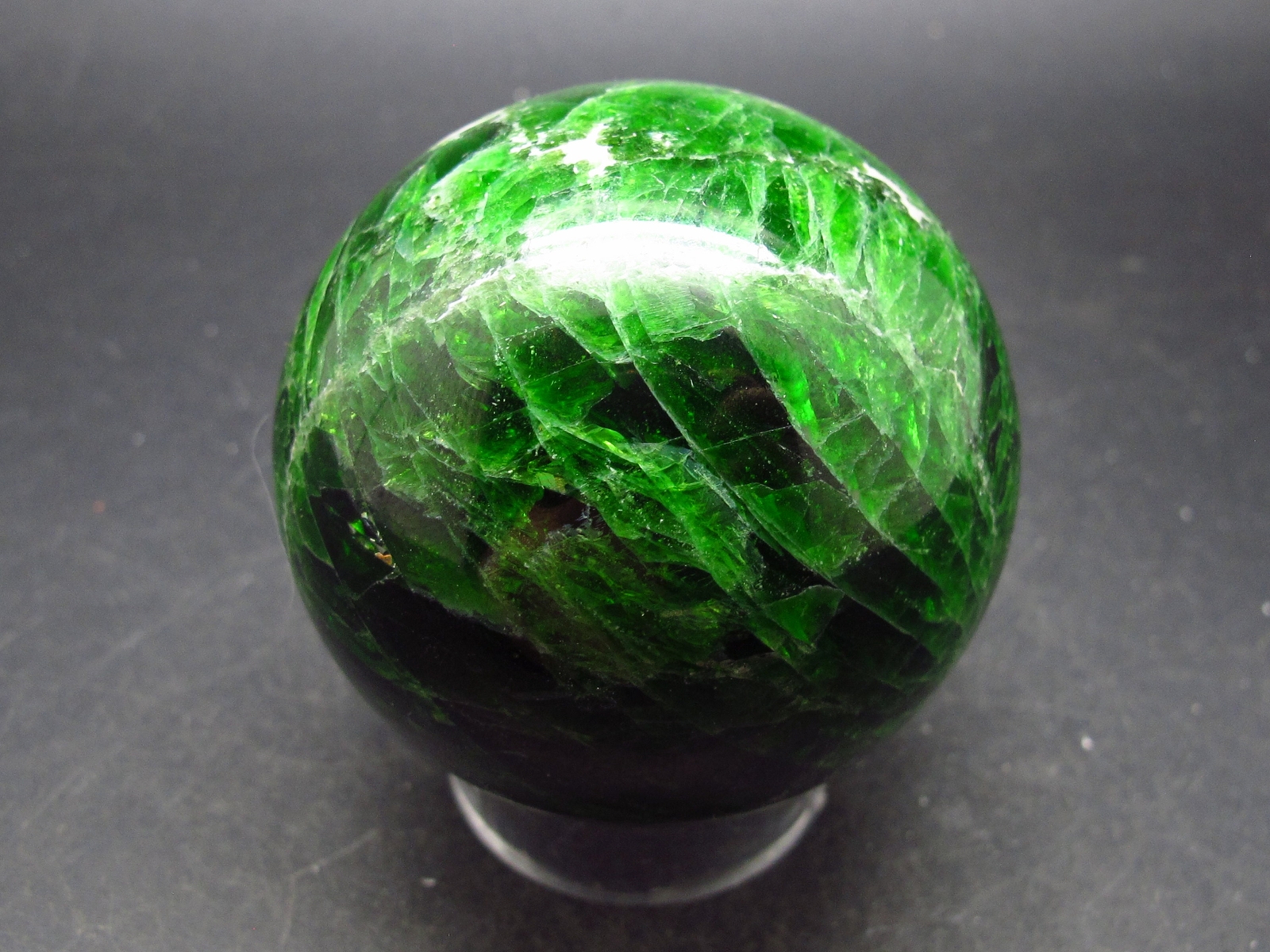 Gem Chrome Diopside Ball Sphere From Russia - 2.0" - 235 Grams | eBay