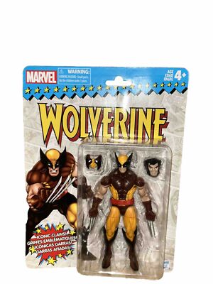 Wolverine Marvel Legends Retro 6" Action Figure Brown Suit 2017 Hasbro ...