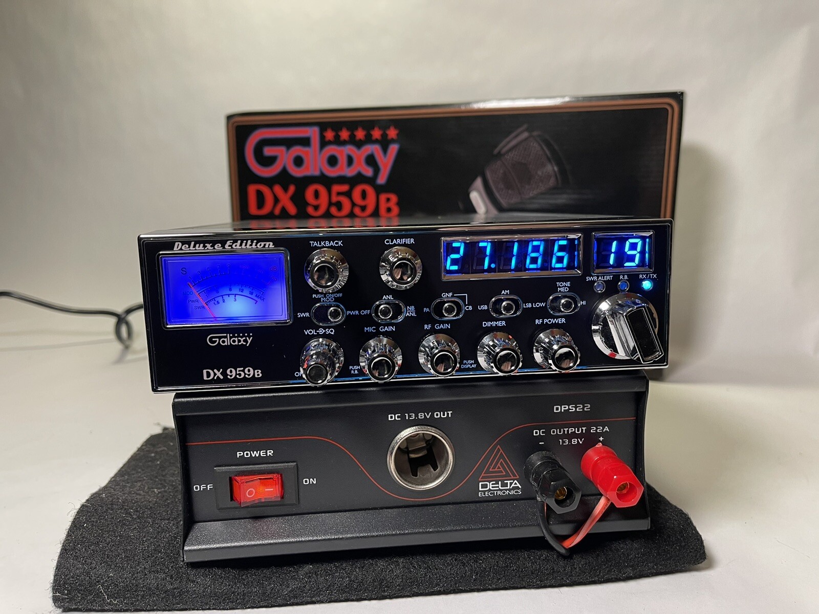 Galaxy DX-959B & 22 amp DPS22 AM SSB CB | Grelly USA