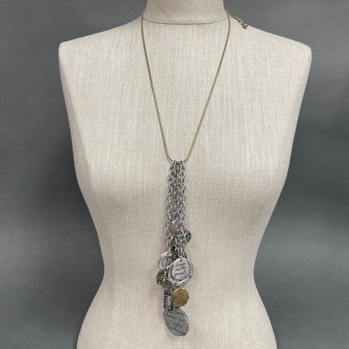 Chico's Convertible Charms Gold-tone Silver-tone Long Necklace NWT | eBay