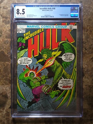 Incredible Hulk #168 CGC 8.5 VF+ 1973 Trimpe art MODOK 1st Appearance ...