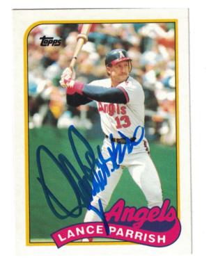 Lance Parrish AUTOGRAPHED 1989 TOPPS TRADED BASEBALL CARD SIGNED ...
