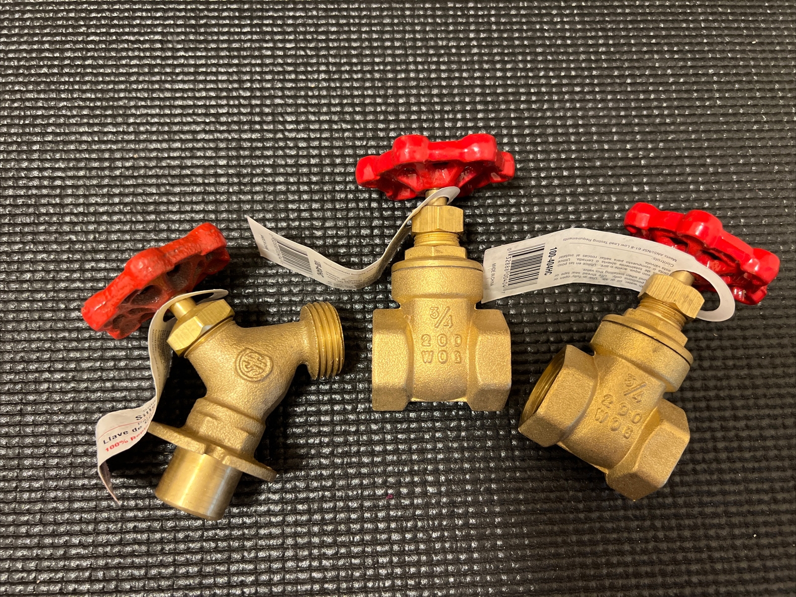 3 MBK Threaded Gate Valve 3/4 200 WOG And Solder Sillcock 1/2" New | eBay