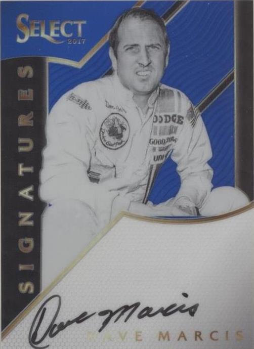 2017 Panini Select - Signatures Dave Marcis #S-DM Blue Prizm /50 (AU ...