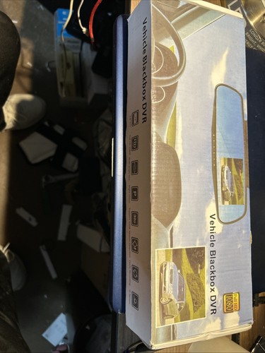 Vehicle Blackbox DVR (Full HD 1080) Rearview Mirror Dual Channel ...