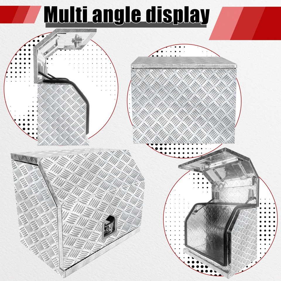 24" x 19" x 15" Aluminium Generator ToolBox Box for Outside/RV/Truck ...