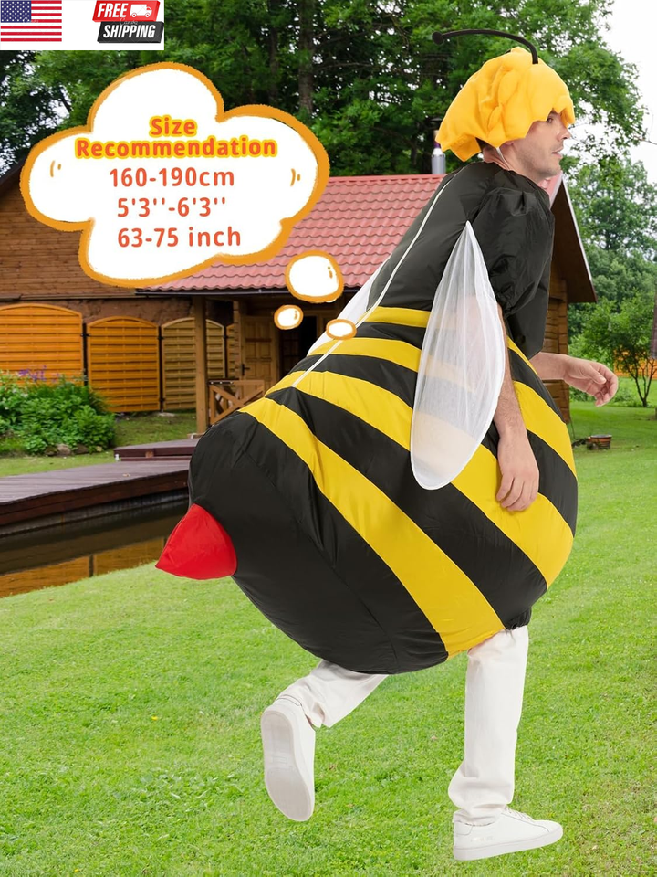Inflatable Bumble Bee Costume Adult Size 744759348135| eBay